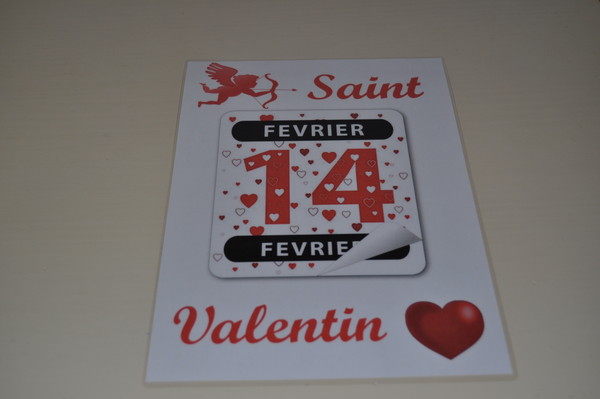 Affiche thématique: la saint Valentin